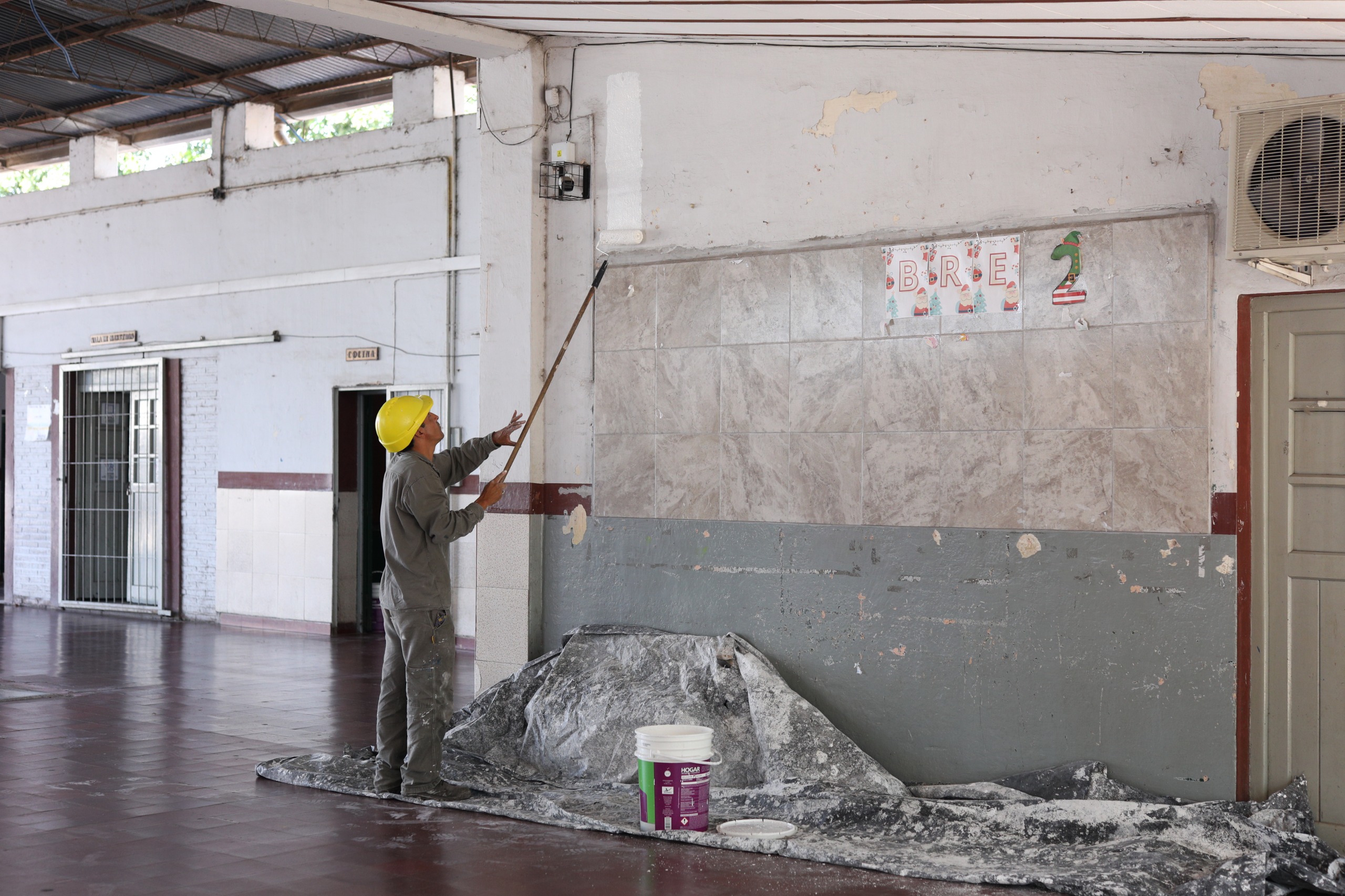 Refaccionan la Escuela Bernabé Aráoz de cara al inicio de clases